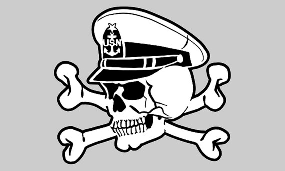 Navy Senior Chief Skull