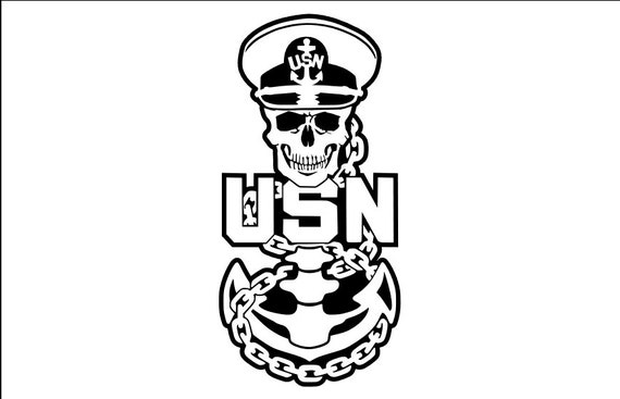 Navy Chief Skull Wallpaper
