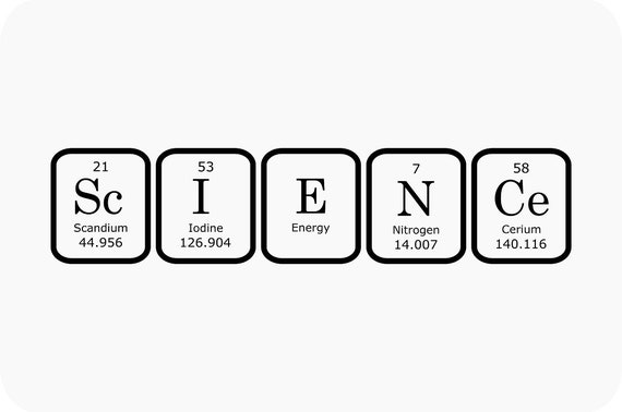 Words In Scientific Notation Chart Periodic Table Science SVG And PNG