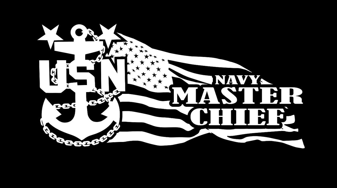 All 3 Navy Chief, Senior, Master Chief Anchor With American Flag Svg ...