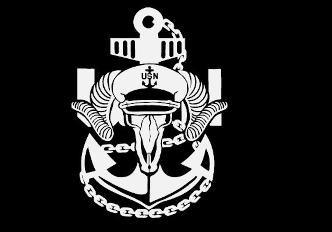 Navy Chief Goat Skull Anchor Svg Vector File - Etsy