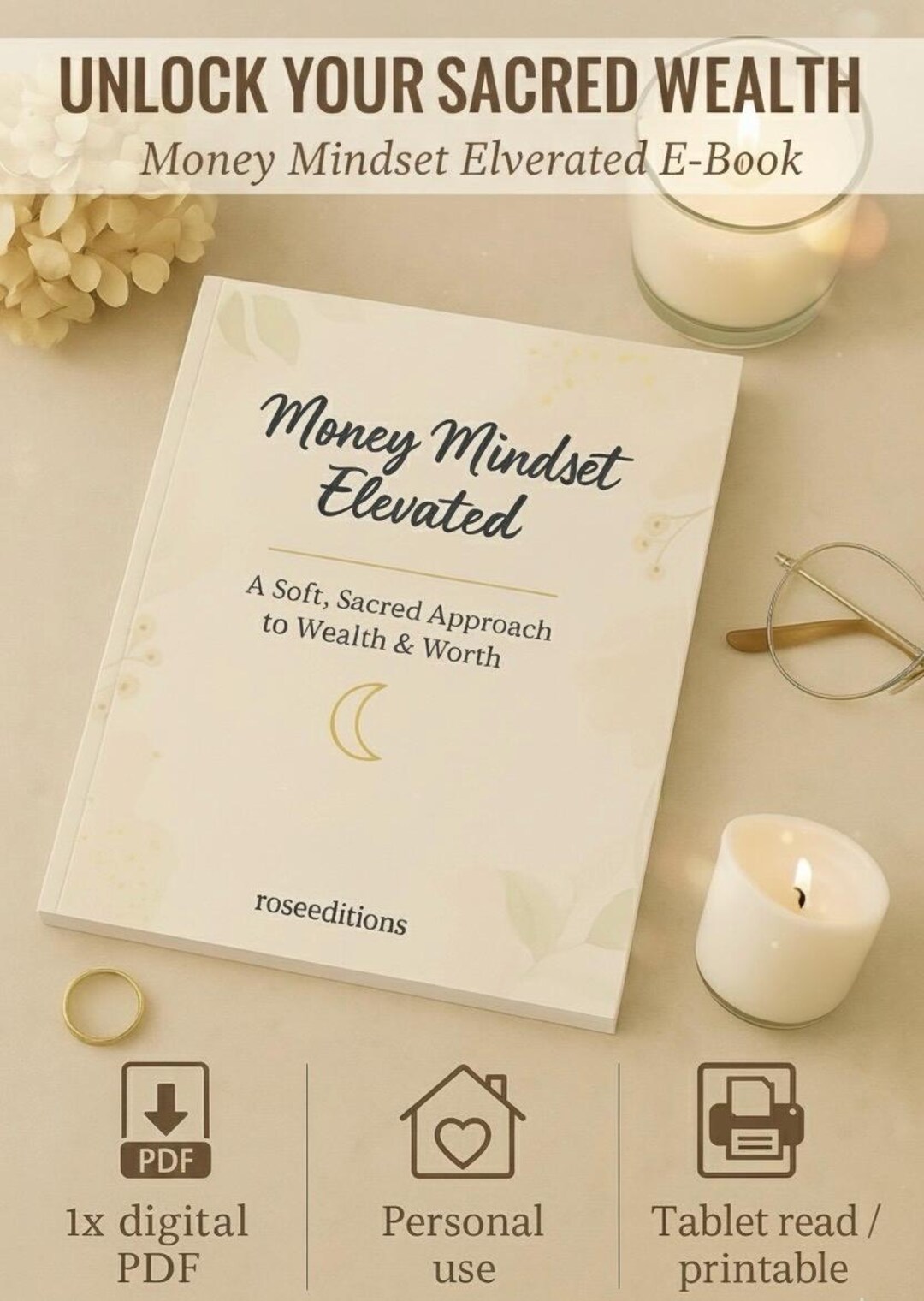 Money Mindset Journal | Manifestation Journal | Wealth Affirmations ...
