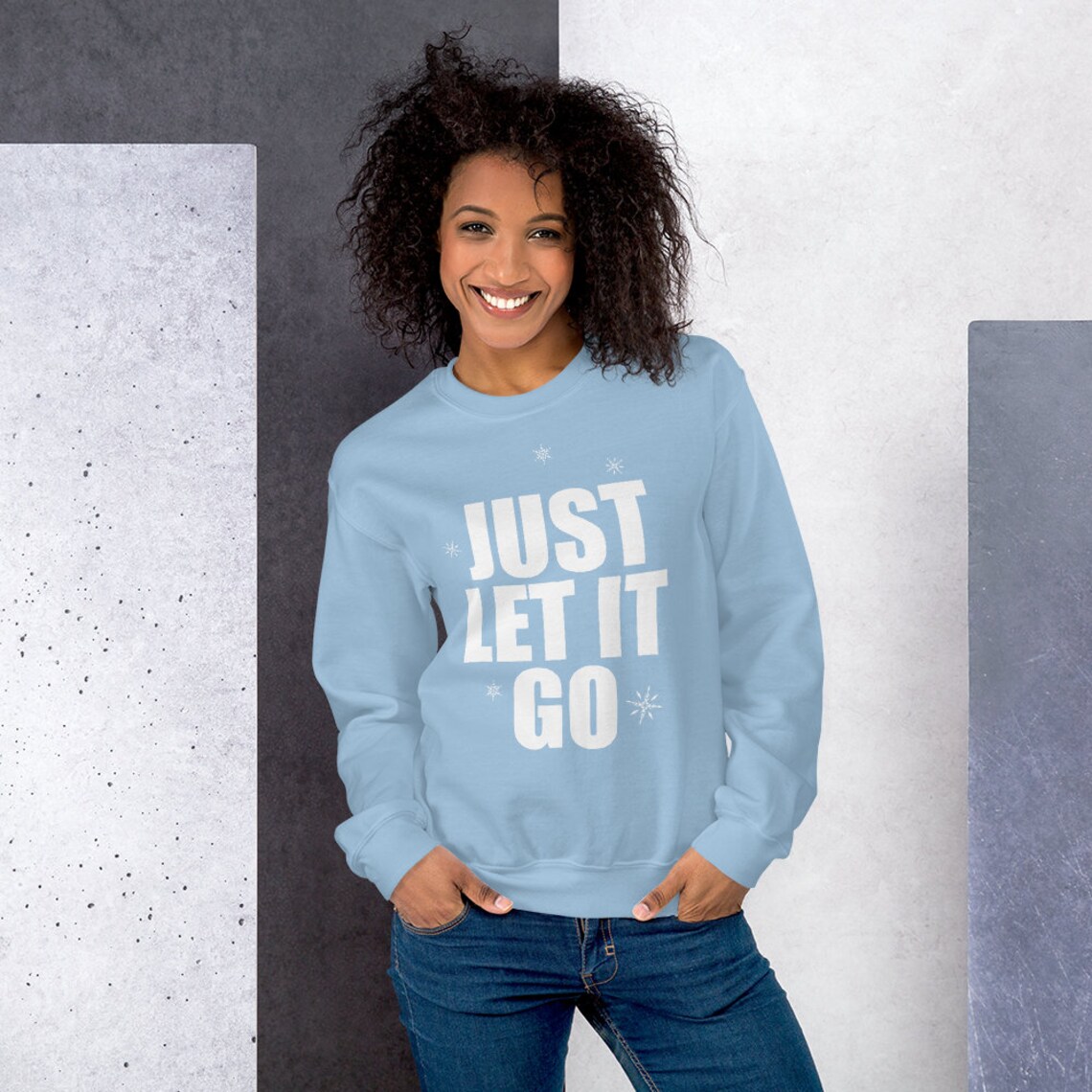 Just Let It Go Sweatshirt | Long Sleeve T-shirt | Christmas Tee ...