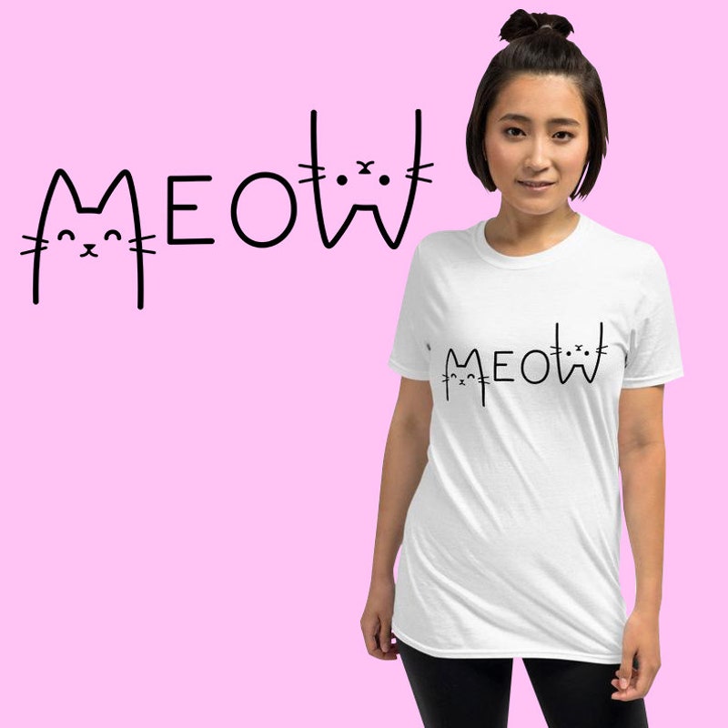 Meow T Shirt - Etsy