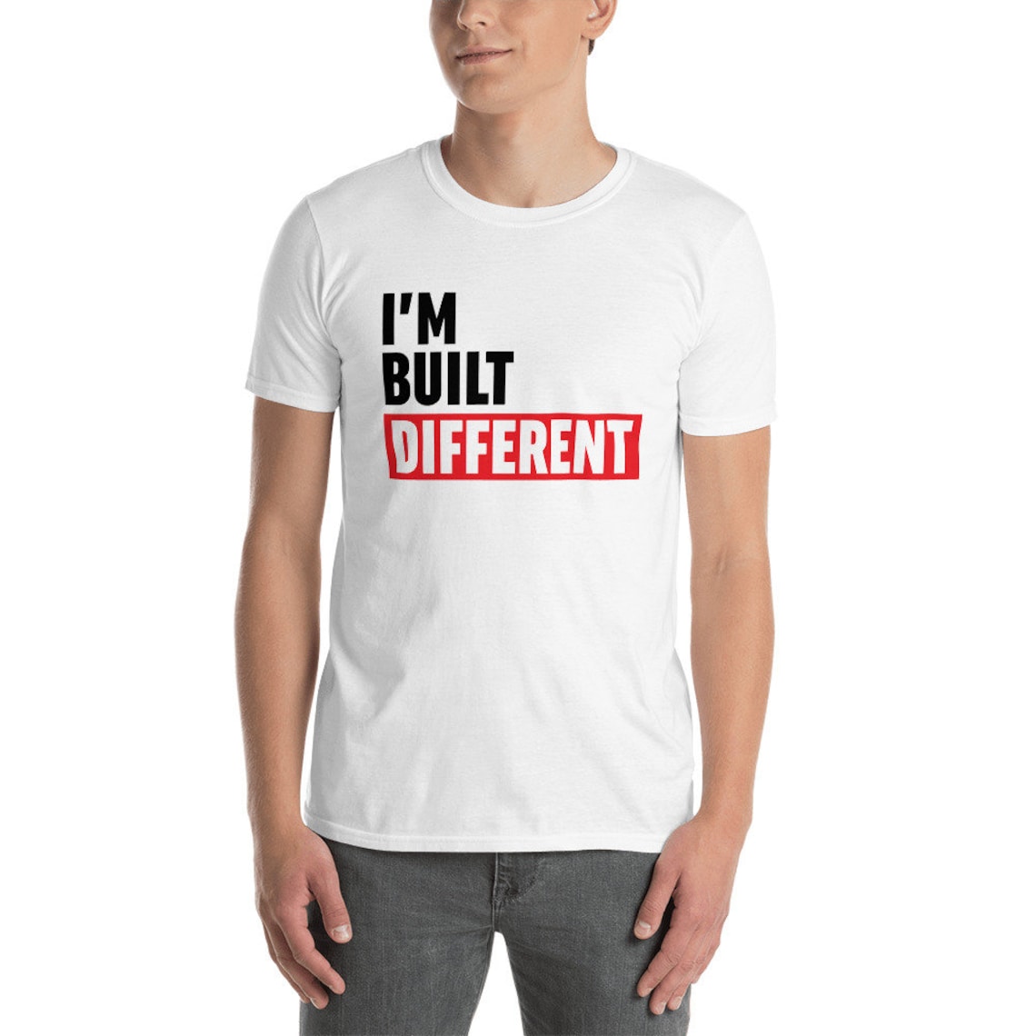 I'm Built Different T-shirt Unisex T-shirt Ironic Meme - Etsy