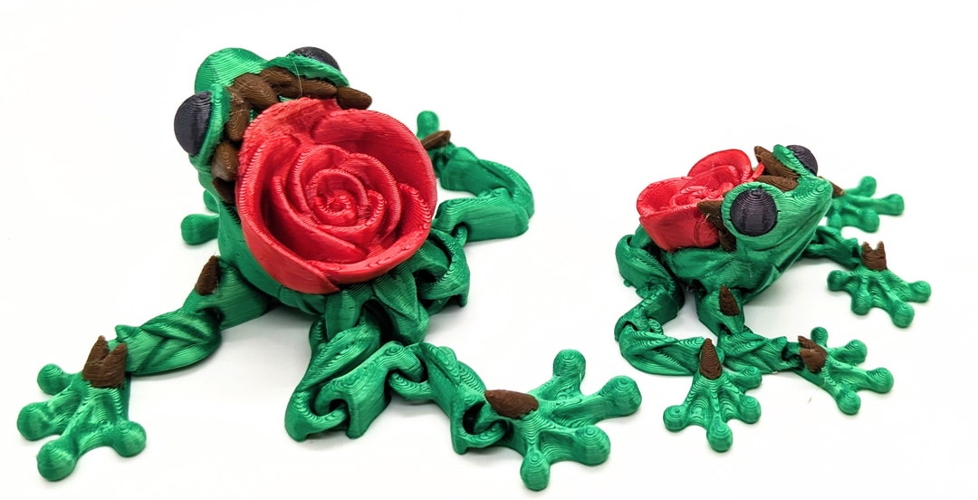Rose Frog Multi Color, Articulated - Etsy