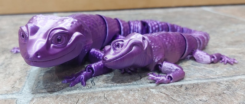 Flexi Gecko Articulated Lizard Fidget Toy Reptile Buddy - Etsy