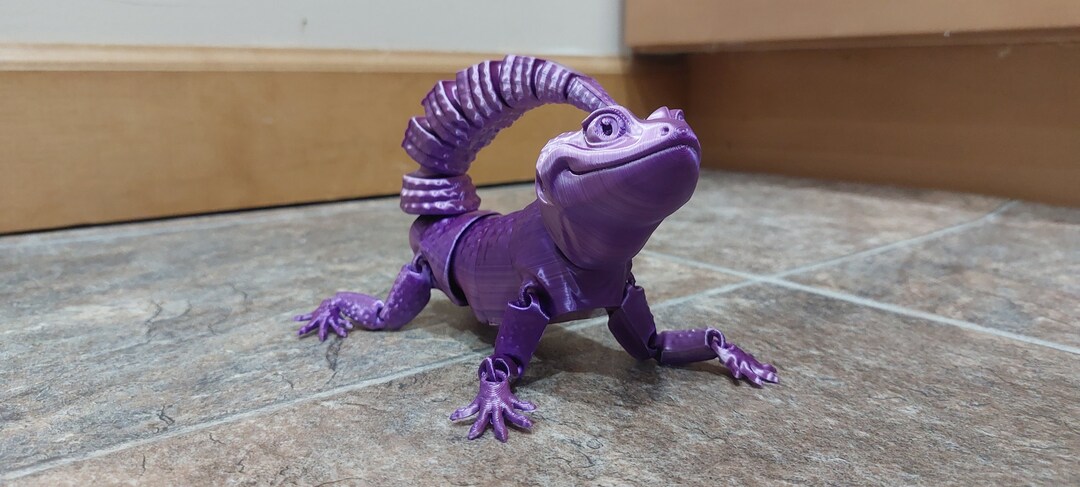 Flexi Gecko, Articulated Lizard Fidget Toy, Reptile Buddy, Gecko Desk ...