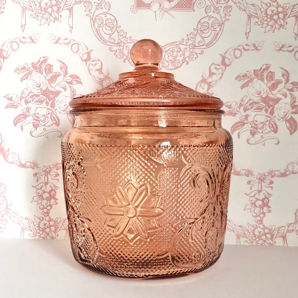 Glass Biscuit Jar - Etsy