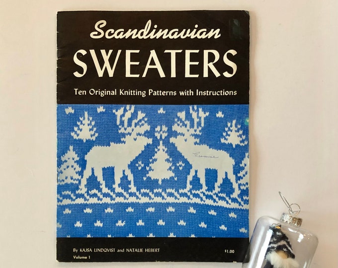 1946 Nomis “scandinavian Sweaters” Knitting Pattern Book, Kajsa ...