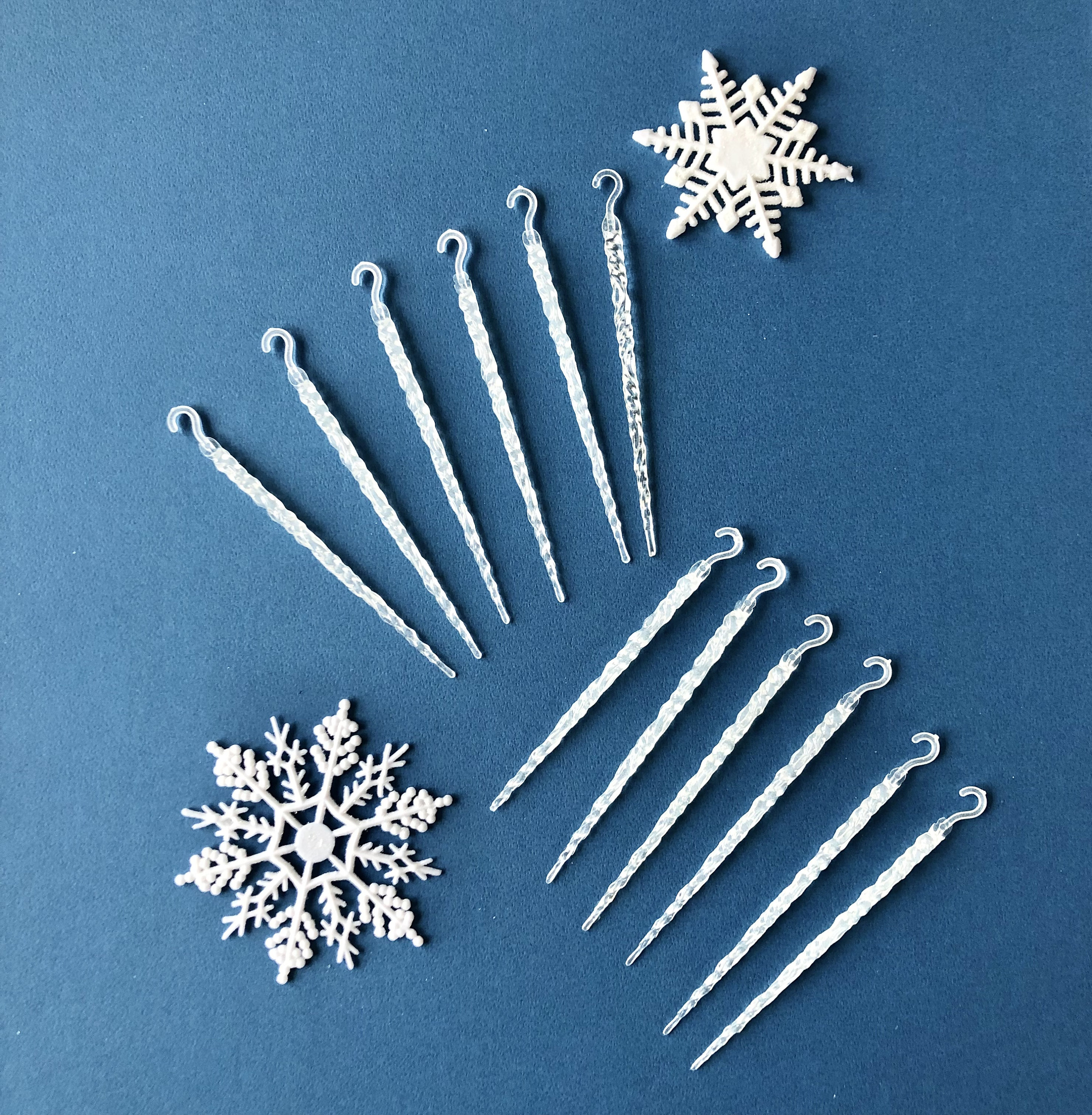 Vintage Plastic Icicle Ornaments, Set of 12 - Etsy