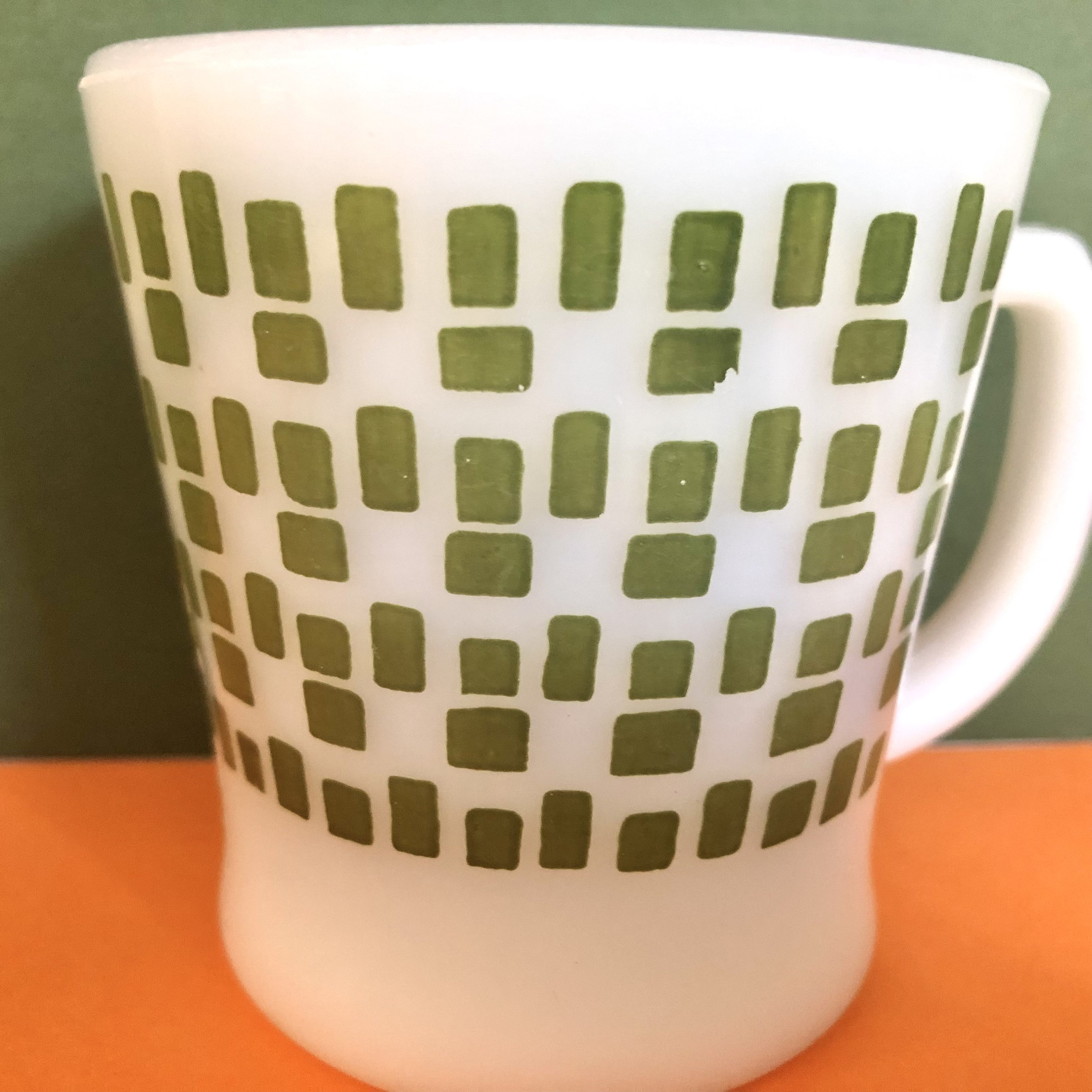 Vintage MCM Fire King Mug - Etsy