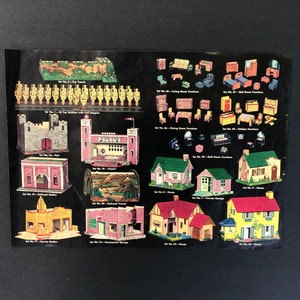 Vintage “built-rite Fortress,” Cardboard Castle Model Toy - Etsy