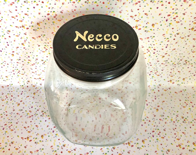 Great Vintage NECCO Candy Jar, Advertising Store Counter Display - Etsy
