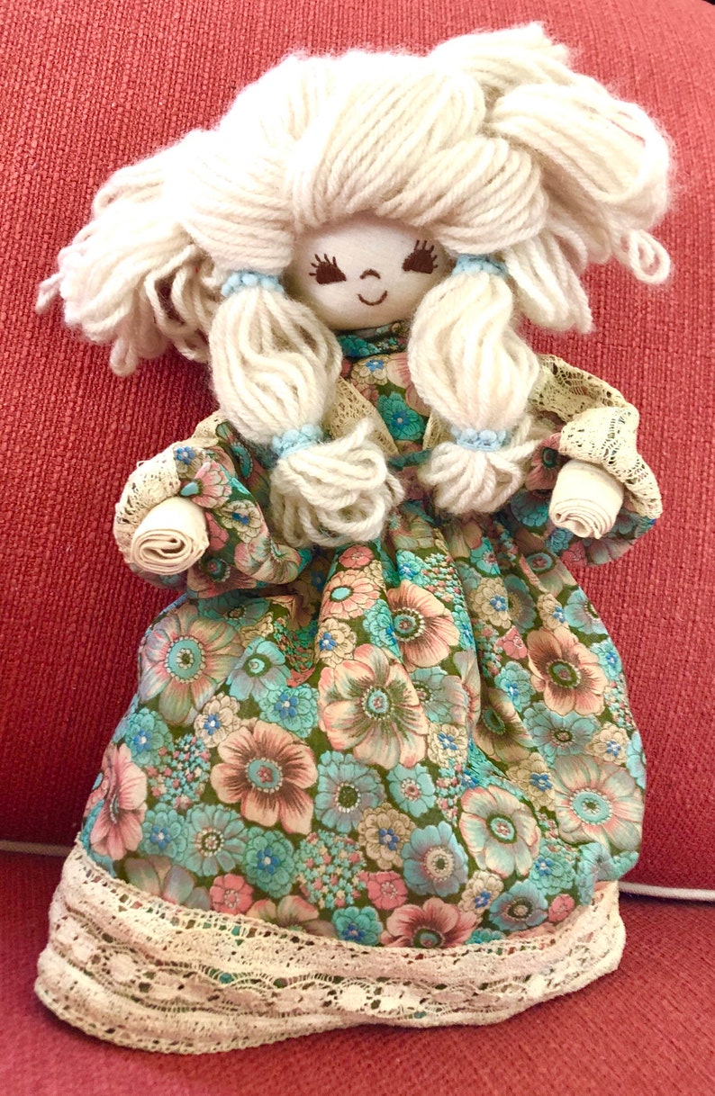 Vintage Groovy Hand-made Rag Doll - Etsy