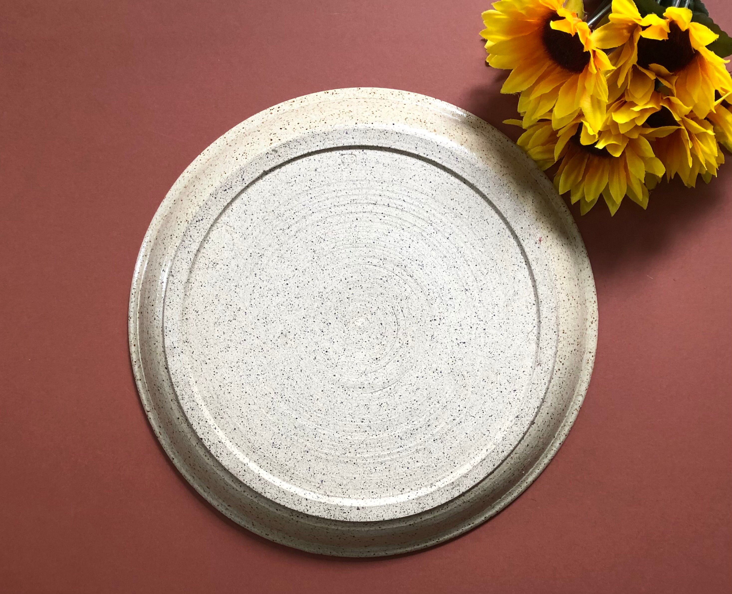 MCM Orange Stoneware vertigo Chop Plate - Etsy