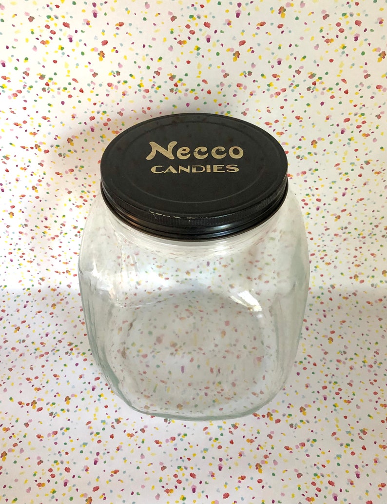 Great Vintage NECCO Candy Jar, Advertising Store Counter Display - Etsy
