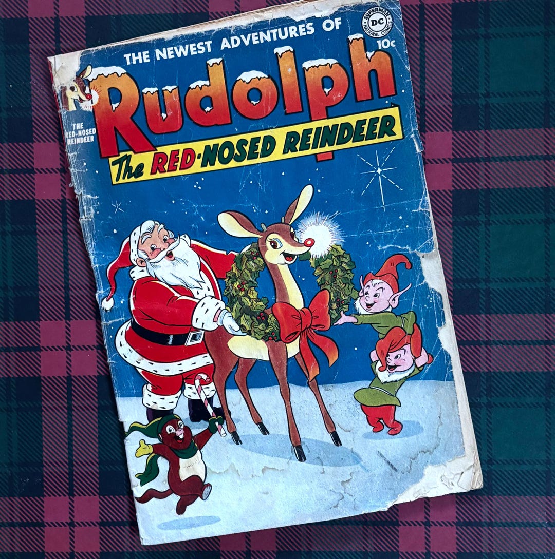 Vintage Rudolph the Red-nosed Reindeer DC Comic Book, 1950s, to Read ...