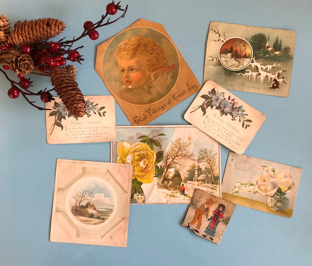 Antique Victorian Trading Cards and Scraps, Ideal for Collage Art and ...