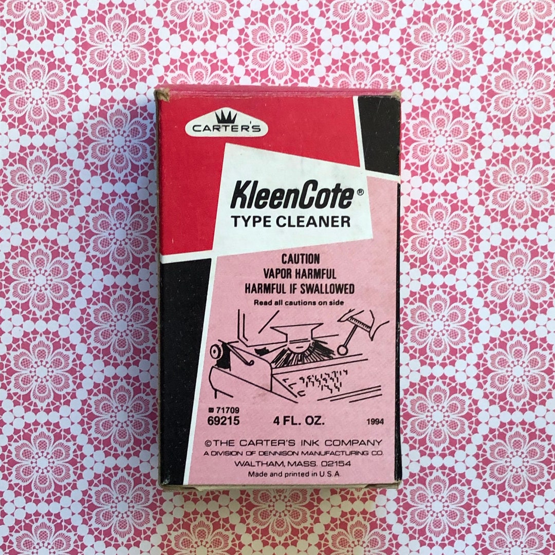 Vintage “kleencote” Typewriter Cleaner in Original Box - Etsy