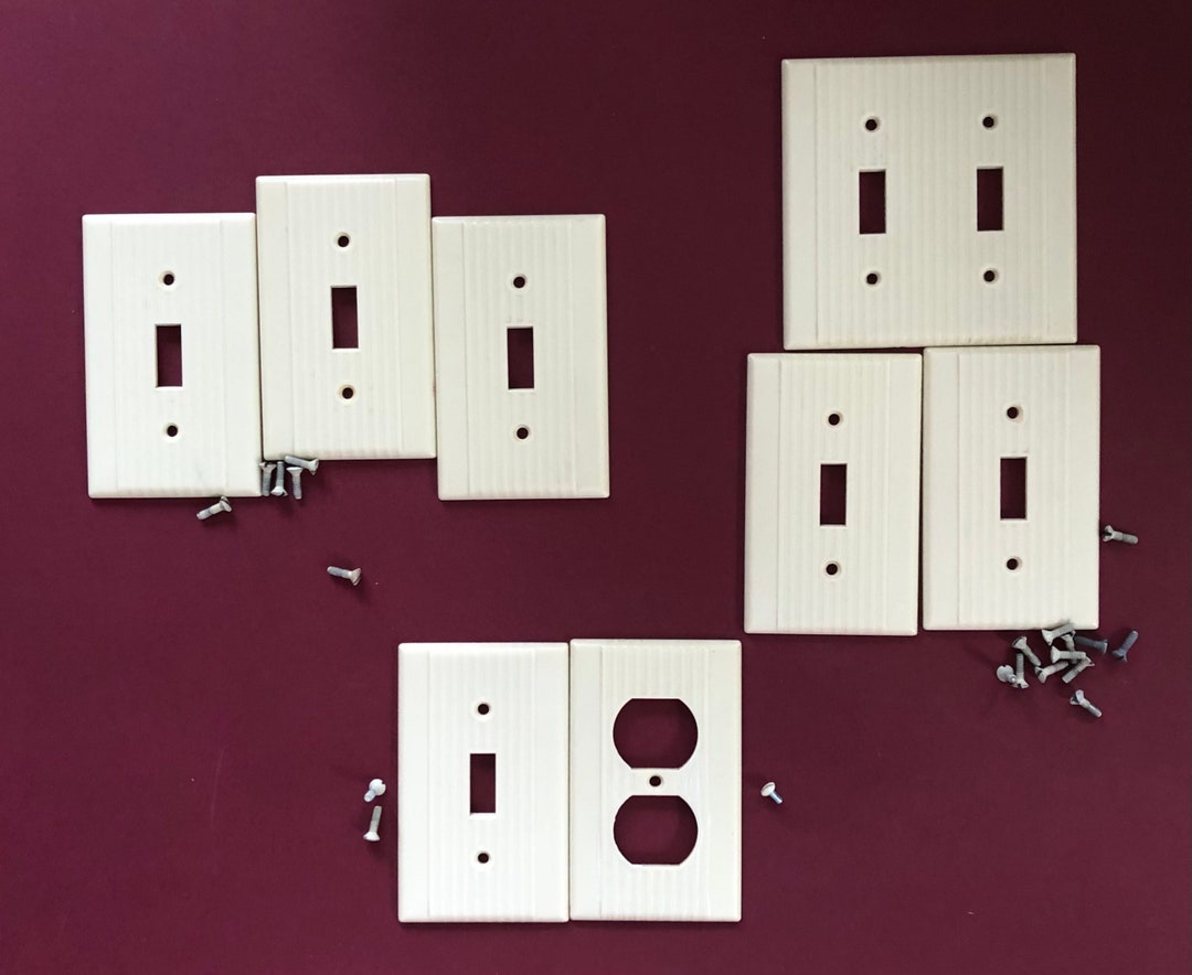 Vintage Ivory Bakelite Leviton Switch-plates and Outlet Covers With ...