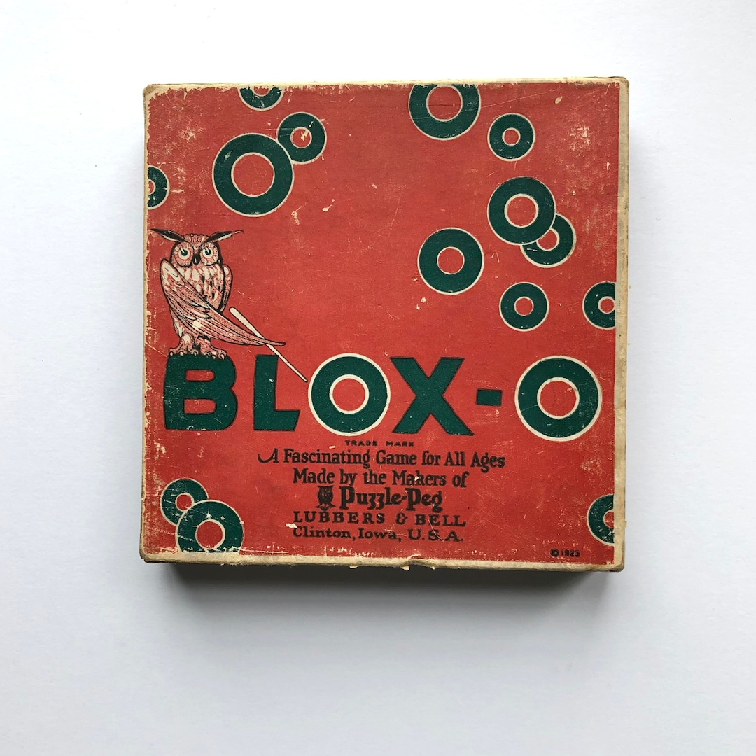 Vintage 1923 BLOX-O Game in Original Box - Etsy