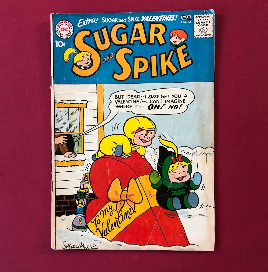 Vintage “sugar and Spike” Valentine Comic Book, DC Comics No.33, 1961 ...
