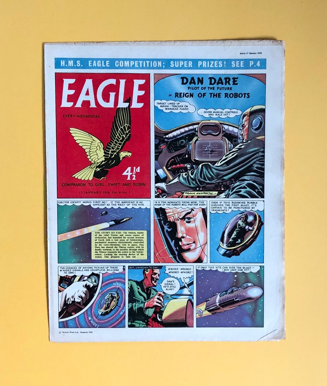 Fantastic, Rare, Complete Set (52+1 Issues) of 1958 “eagle” Comic Books ...