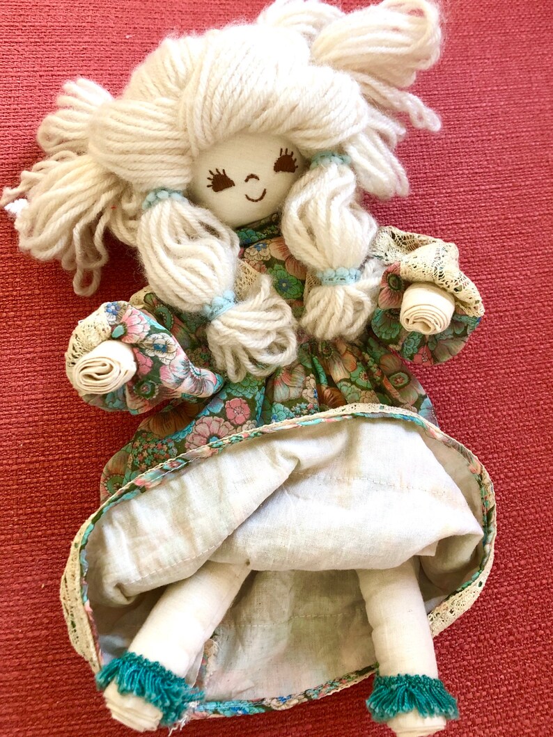 Vintage Groovy Hand-made Rag Doll - Etsy