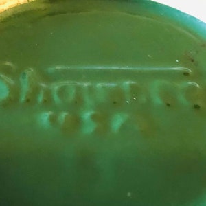 Mid-century Shawnee Green Splatter Design "tiara" Vase - Etsy