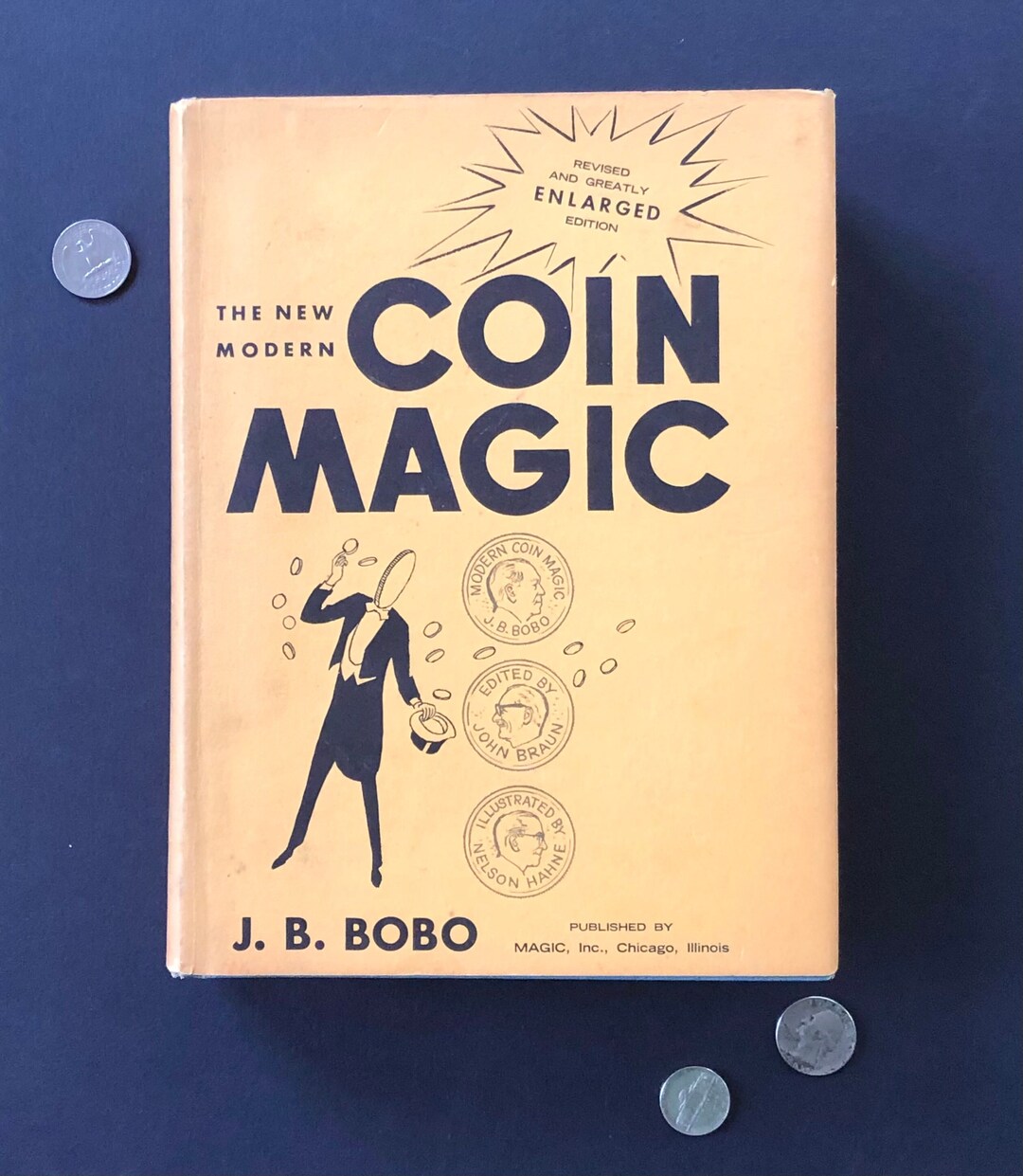 Vintage the New Modern Coin Magic, Book by J.B. Bobo, Published by ...