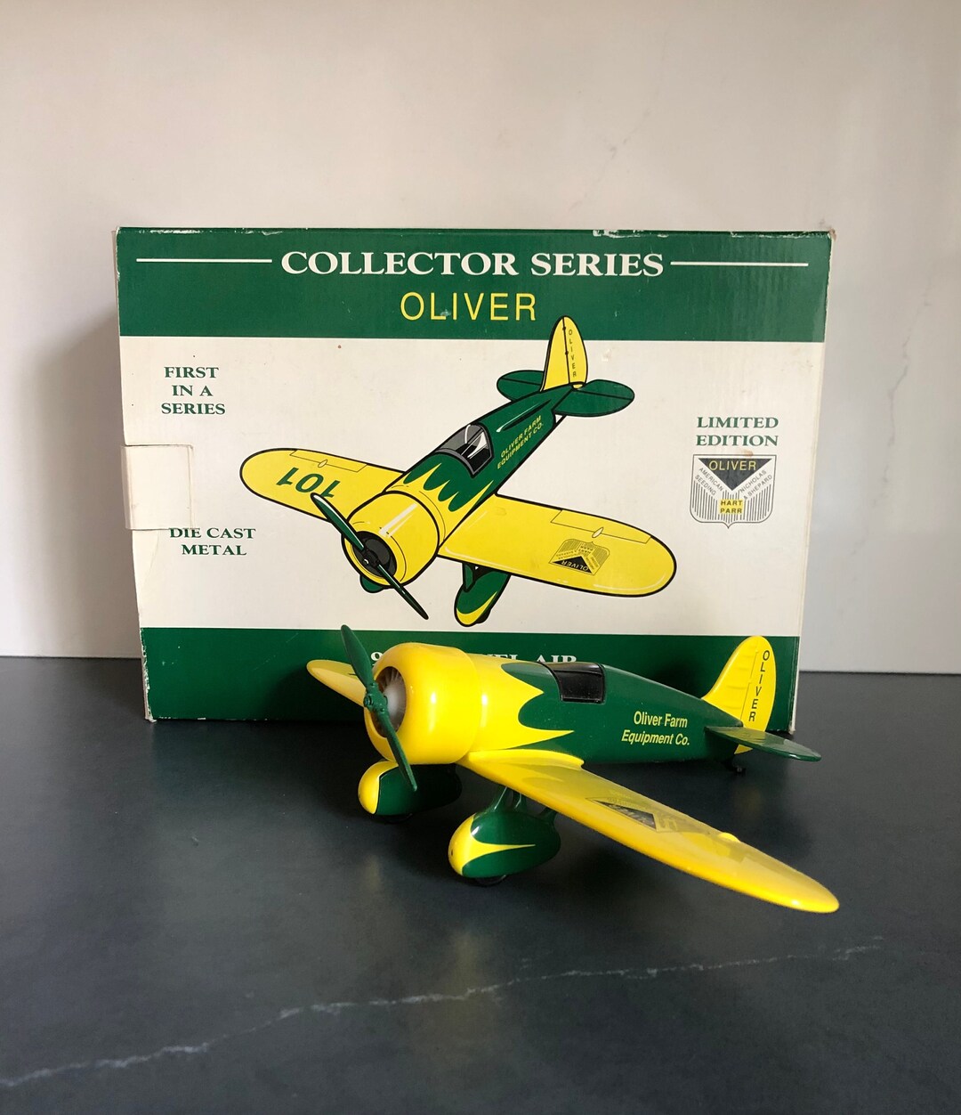 Vintage Reproduction 1929 Oliver Farm Airplane Model Bank--great Colors ...
