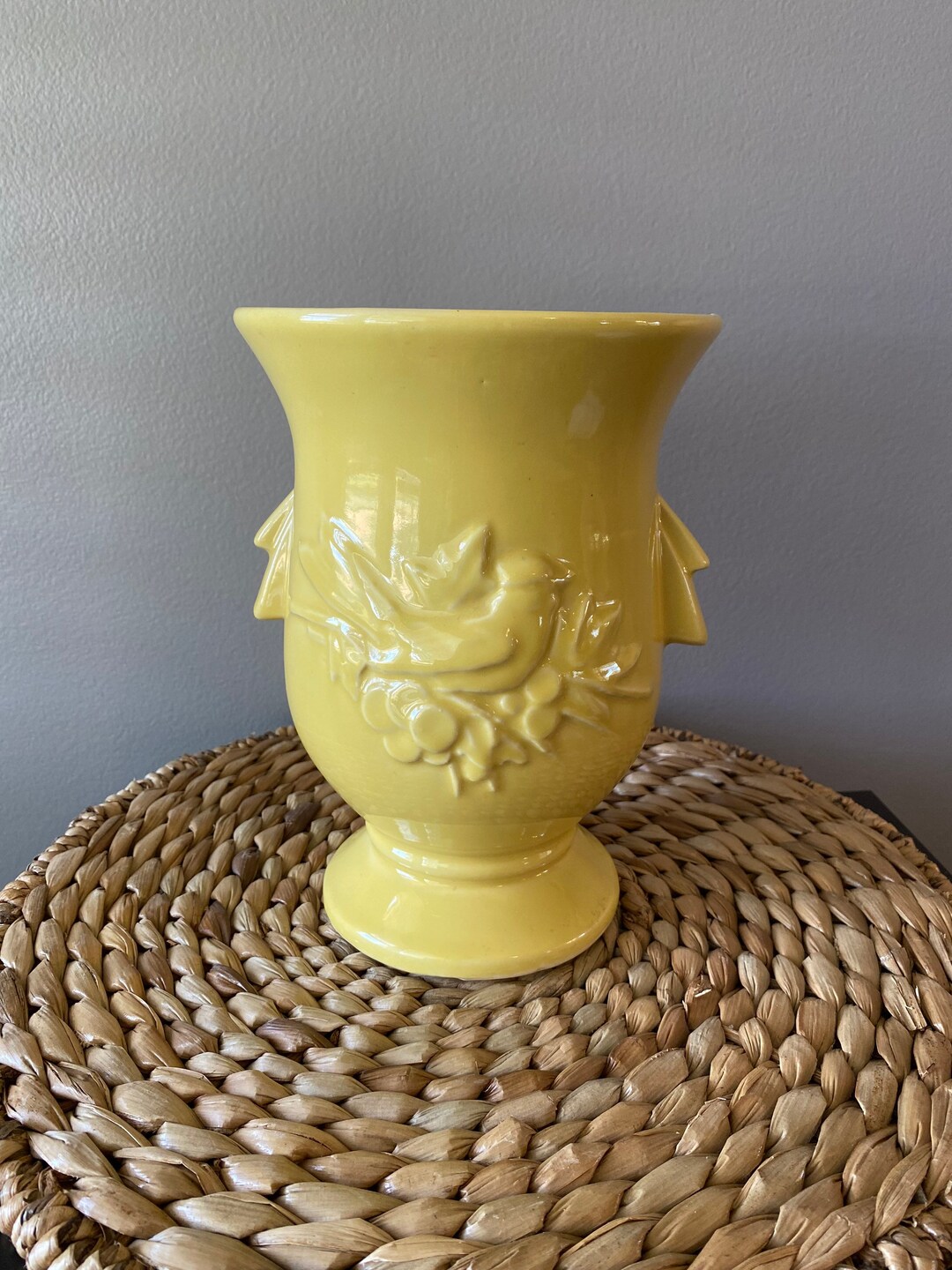 Mccoy Yellow Bird Planter - Etsy