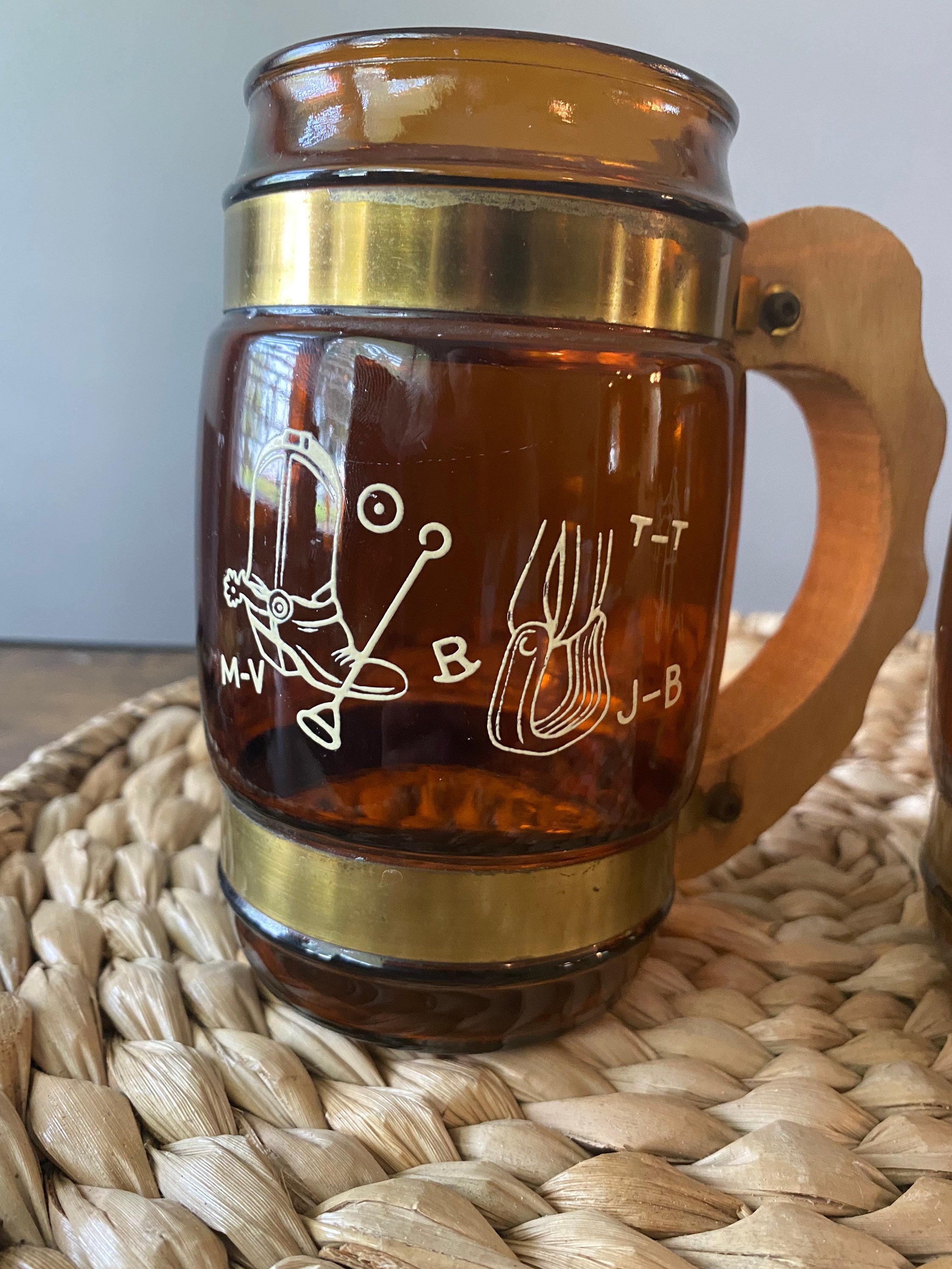 Vintage Stein ware set of mugs - Etsy.de