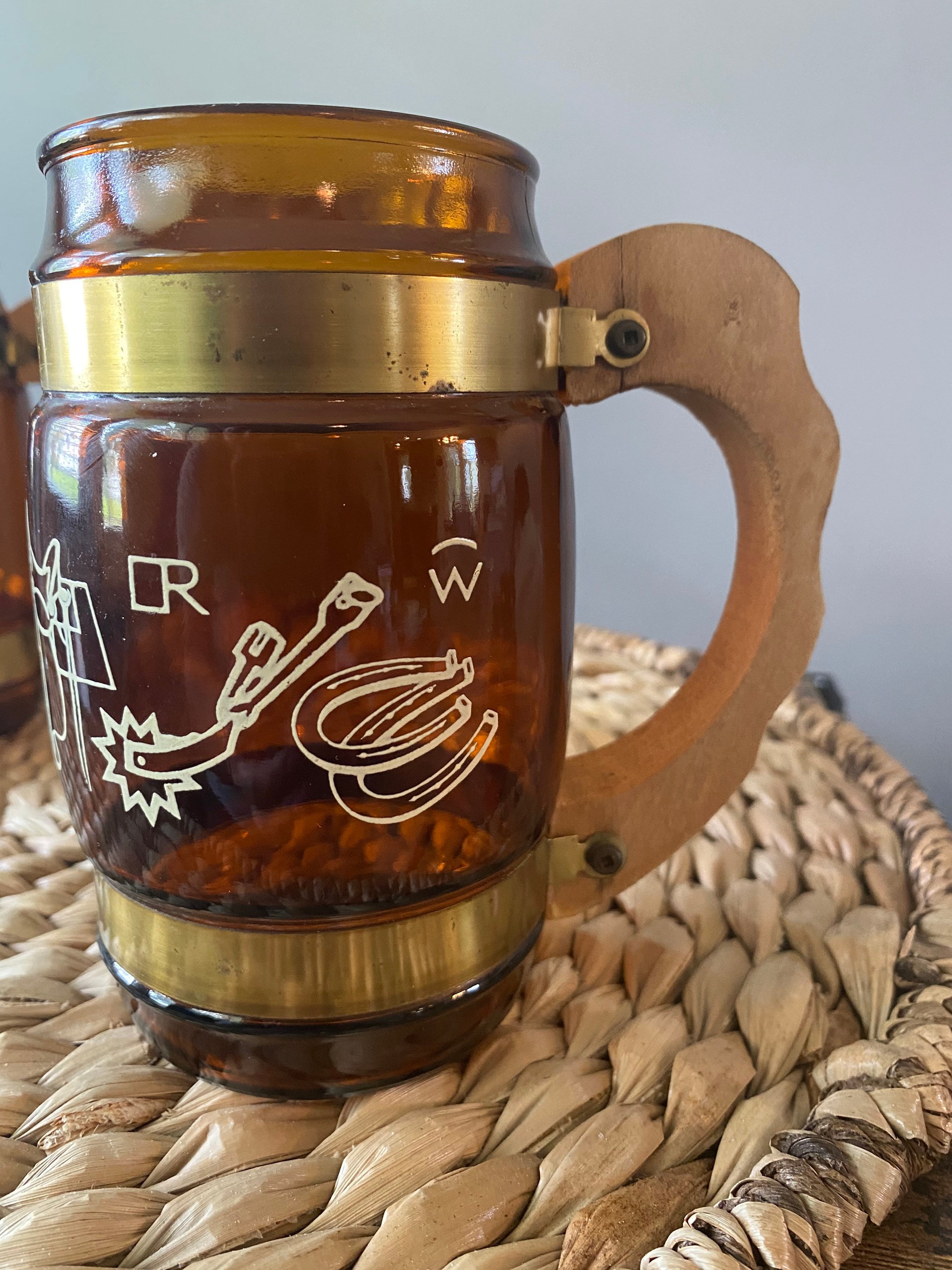 Vintage Stein ware set of mugs - Etsy.de