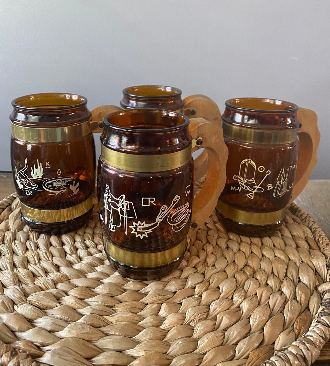 Vintage Stein Ware Set of Mugs - Etsy