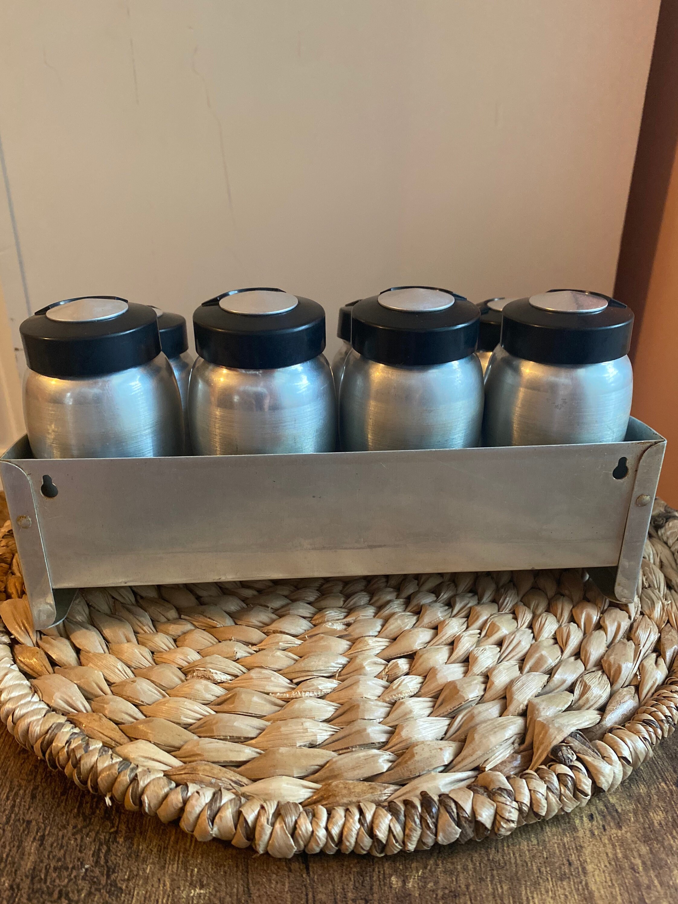 Kromex Spice Rack With 8 Spice Canisters - Etsy