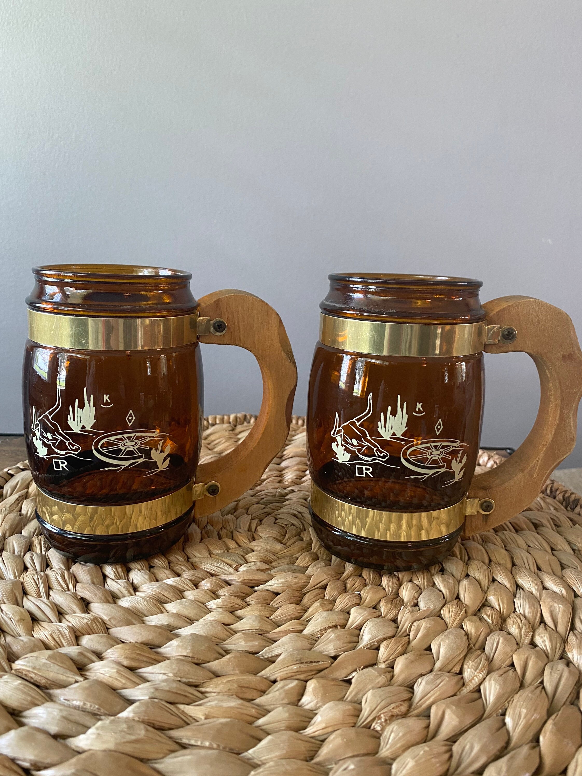 Vintage Stein ware set of mugs | Etsy