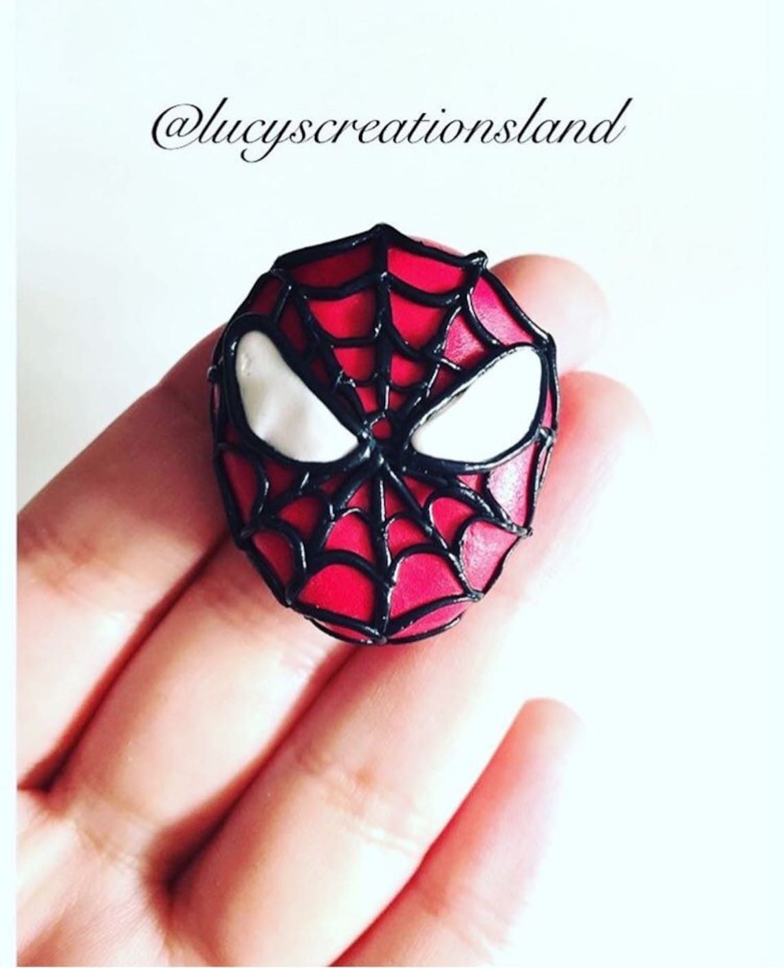 Polymer Clay Spider Man Magnet - Etsy Sweden