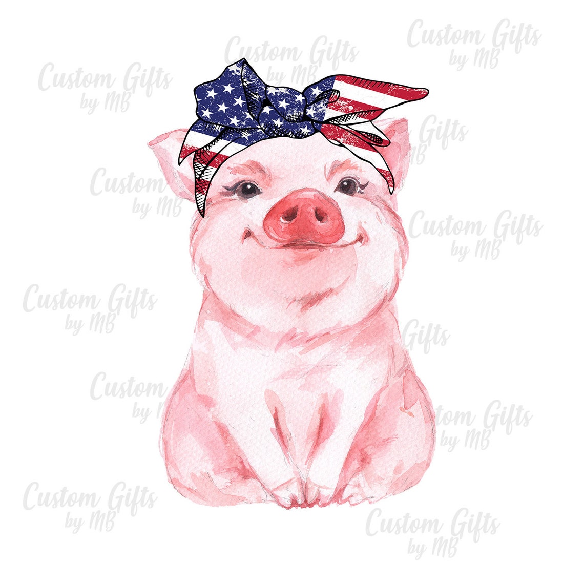 4th of July Pig Sublimation Png File/digital Download - Etsy