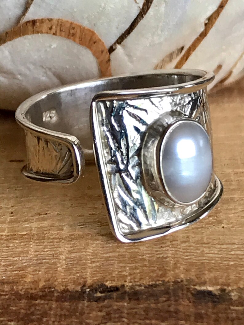 Adjustable Wrap Ring With Natural Freshwater - Etsy