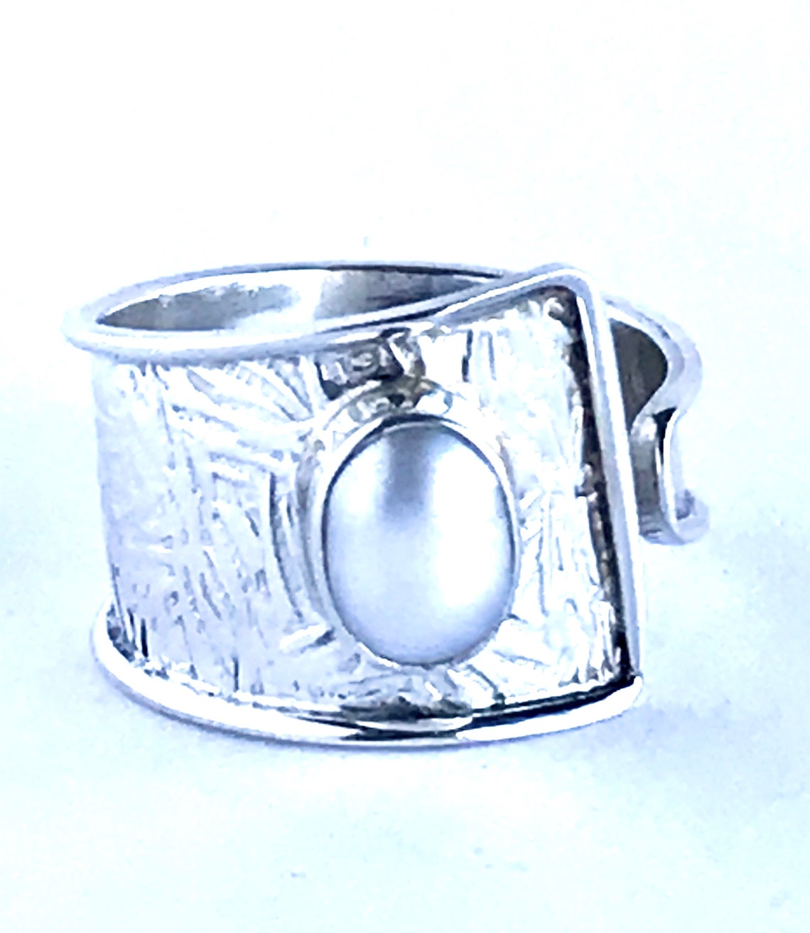 Adjustable Wrap Ring With Natural Freshwater - Etsy