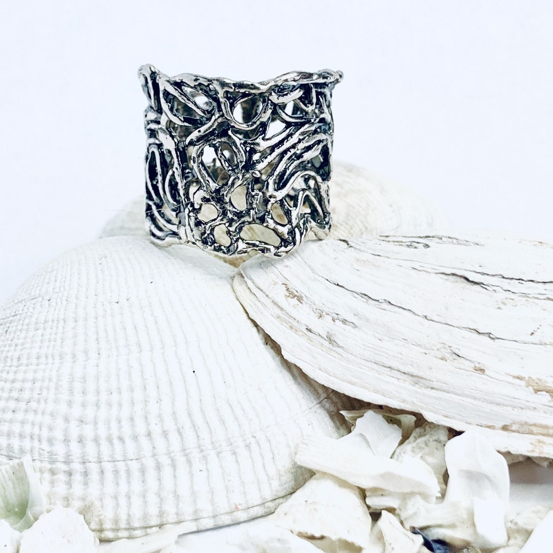 Intricate Free Form Filigree Ring - Handmade in Sterling Silver - Etsy