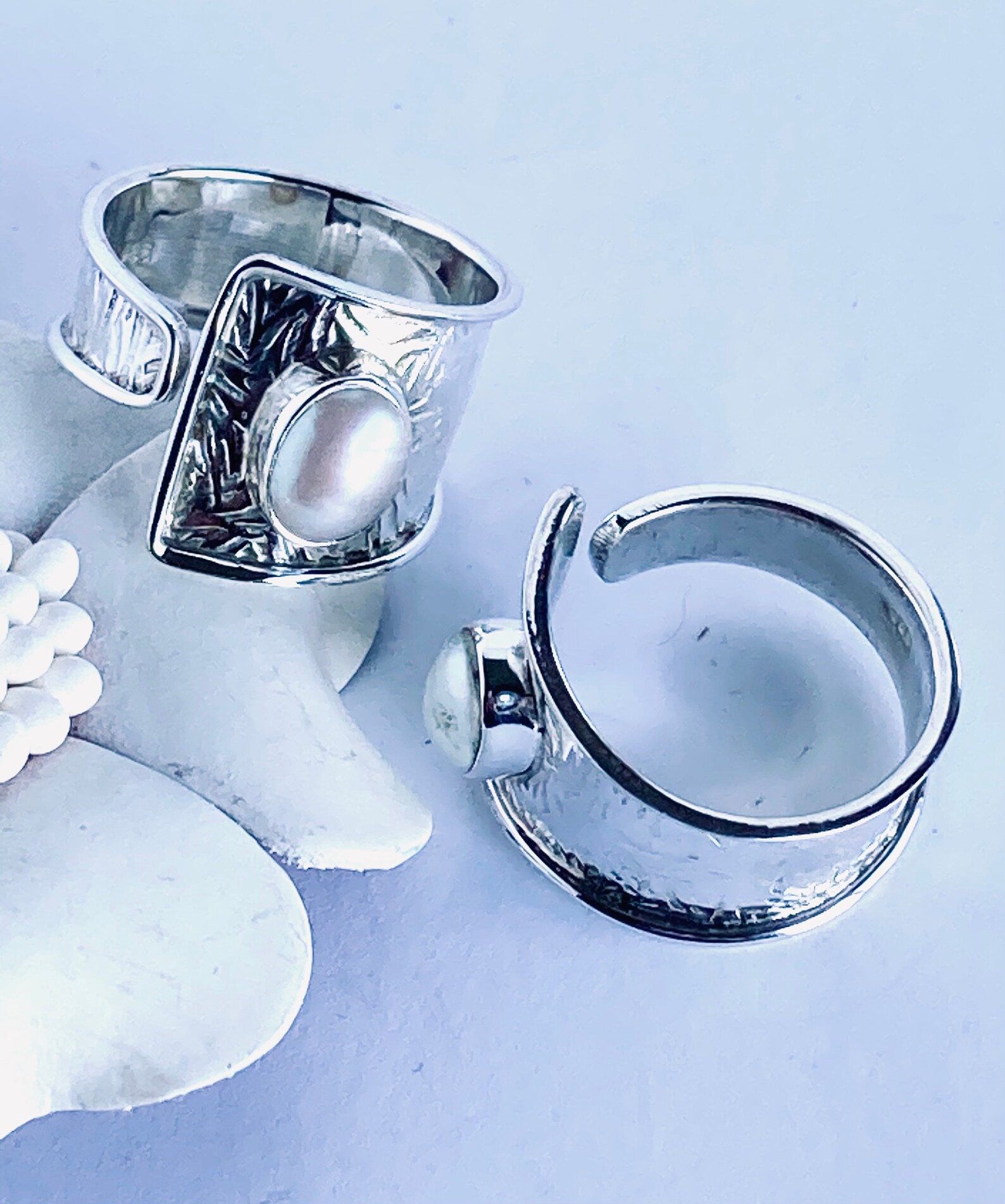 Adjustable Wrap Ring With Natural Freshwater - Etsy