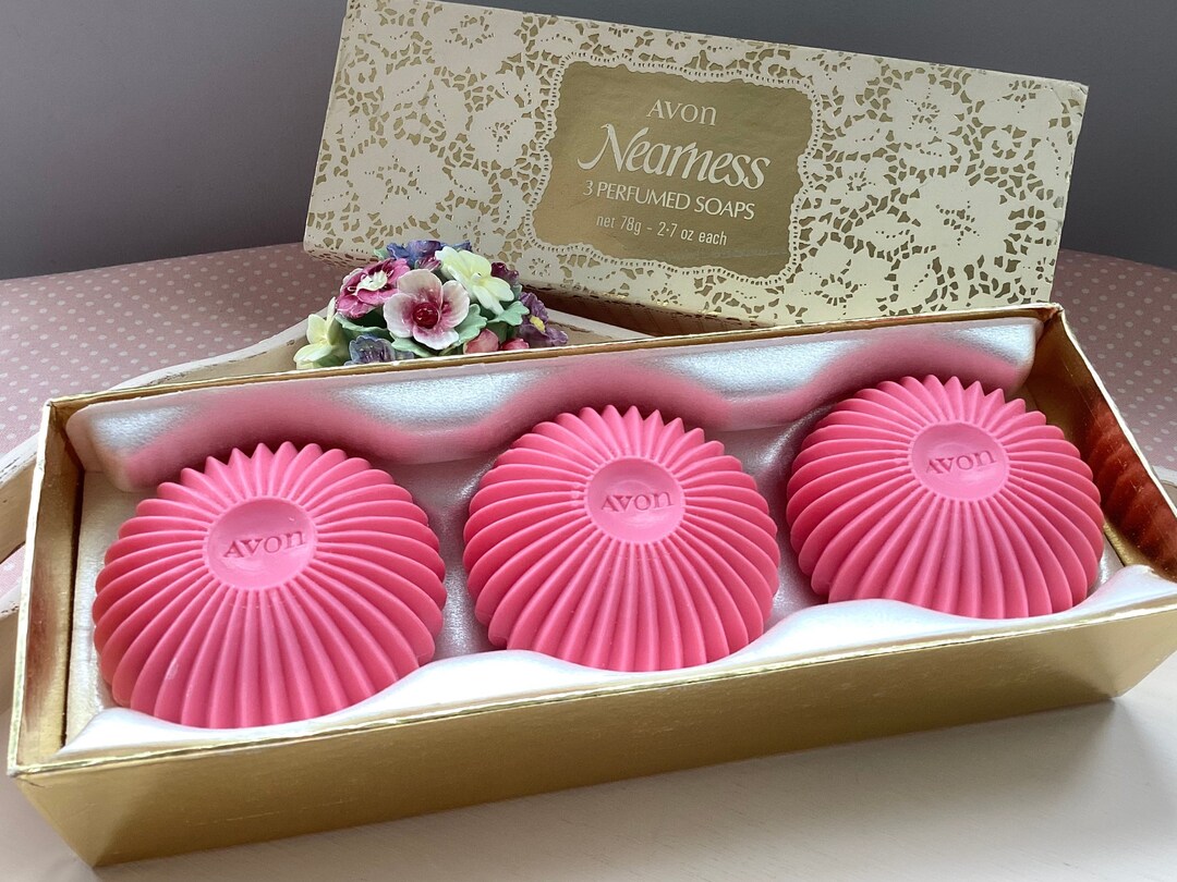 Avon Retro Boxed Soap Set - Three Perfumed Soaps, 'nearness', Original ...