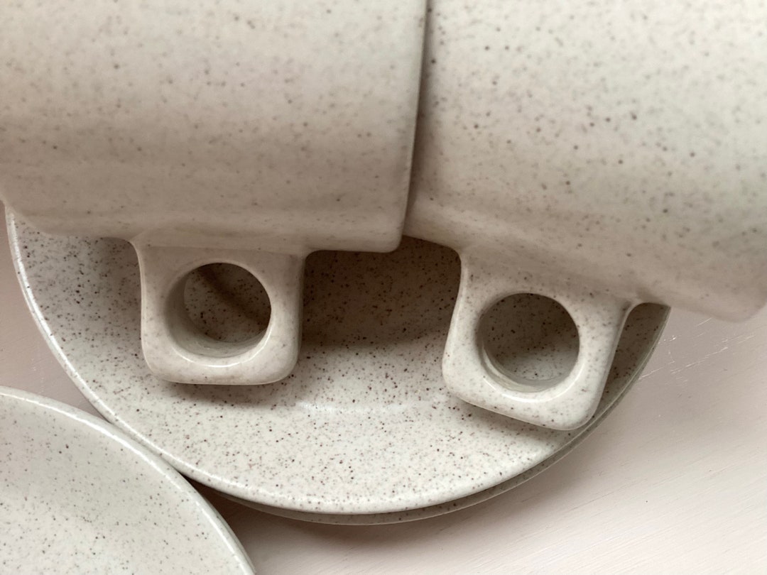 Retro Stoneware Trios 'lunar', Govancroft Stoneware, Oatmeal, 1970's ...