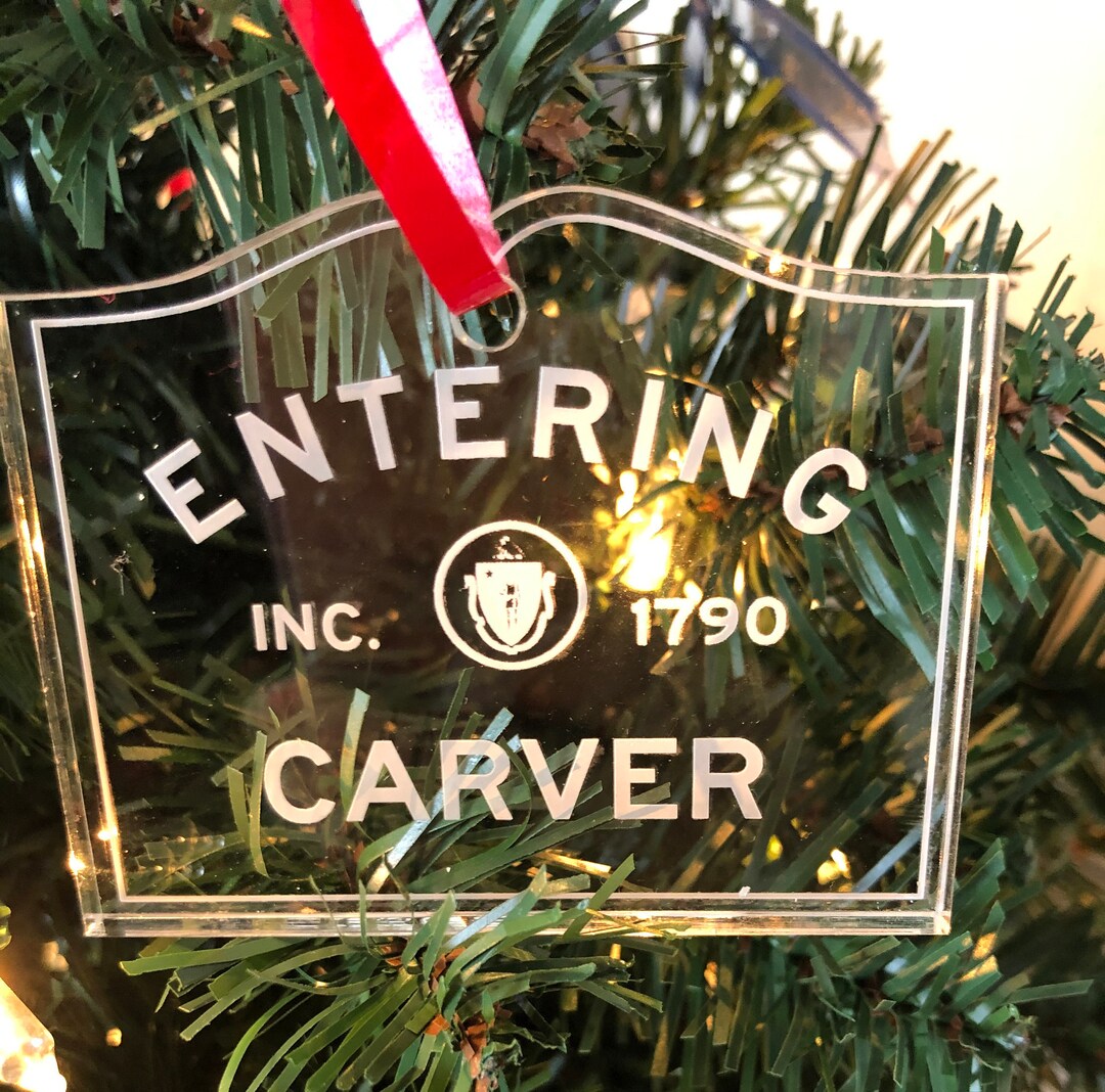 Massachusetts Town Entering Sign Ornaments - Etsy