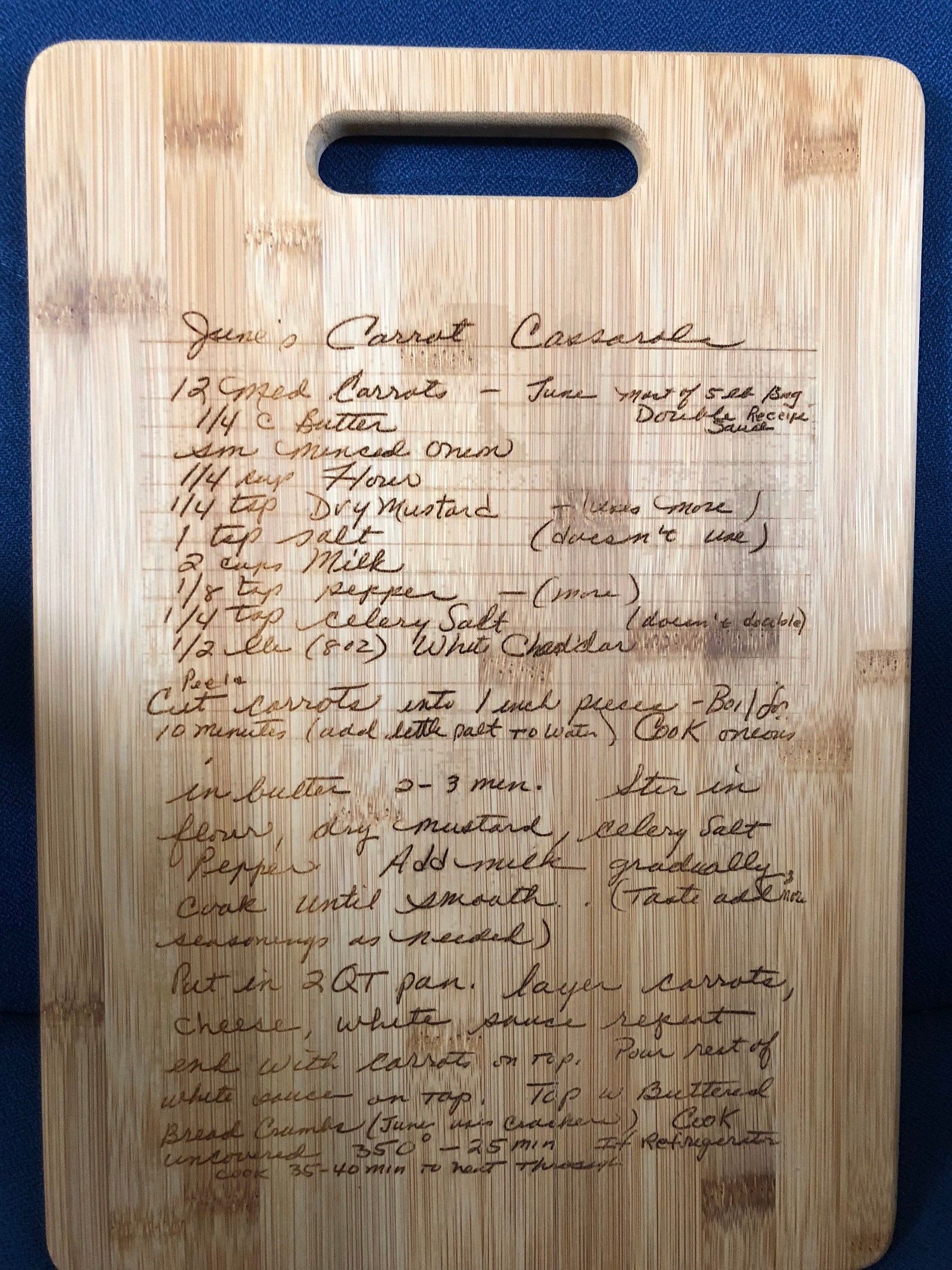 Family Recipe Cutting Board - Etsy