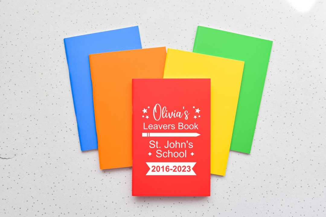 Personalised School Leavers Book, End of Year Messages and Memories ...