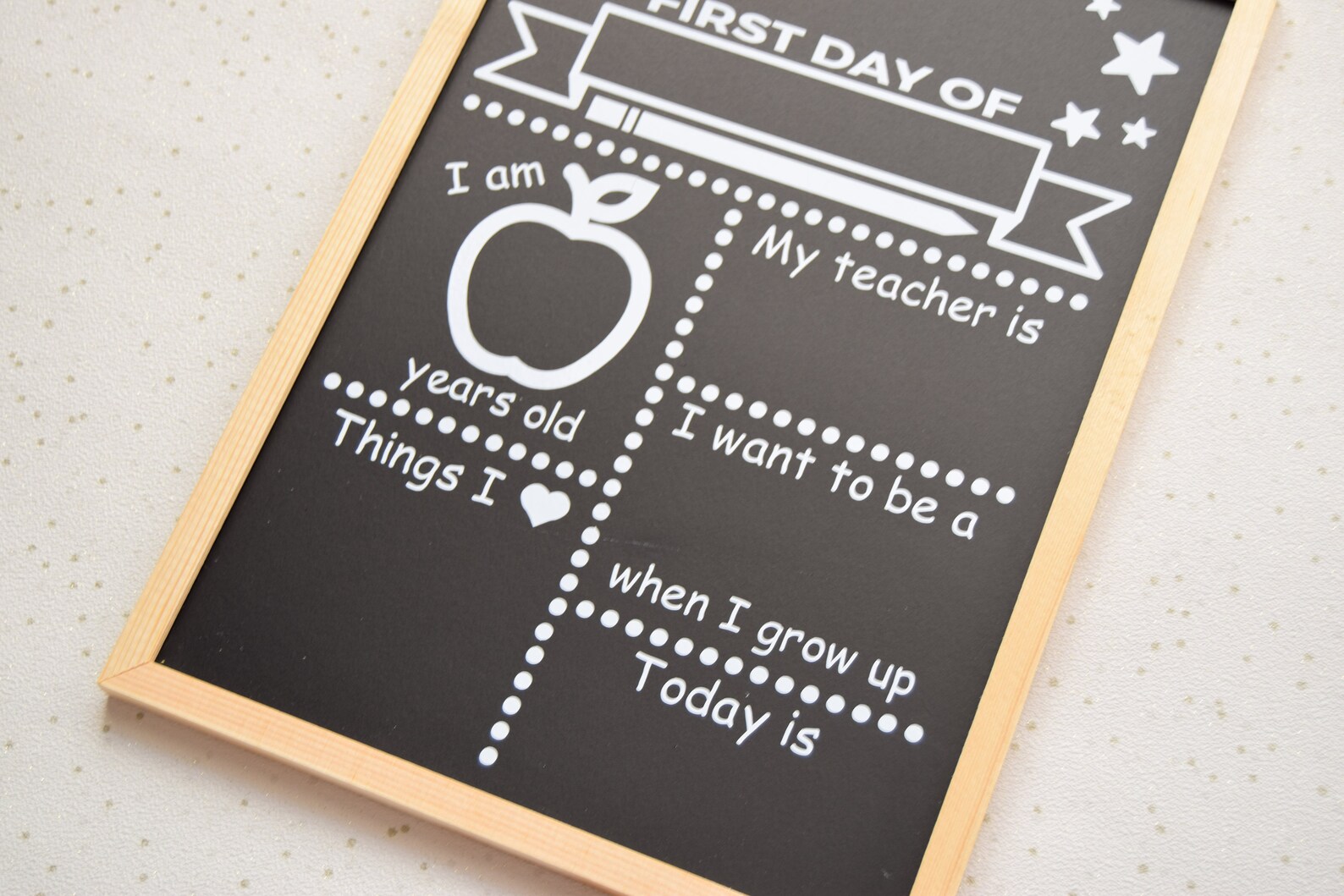 First Day at School Chalkboard Back to School Chalkboard My | Etsy